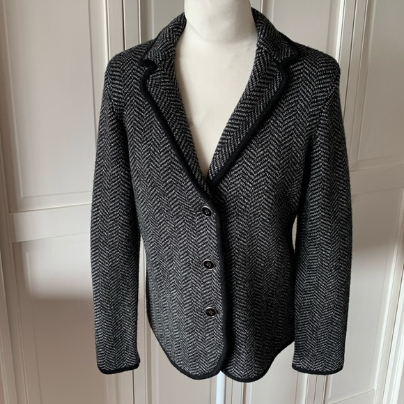 Talbots | Jackets & Coats | Talbots Merino Wool Tweed Jacket Petite ...